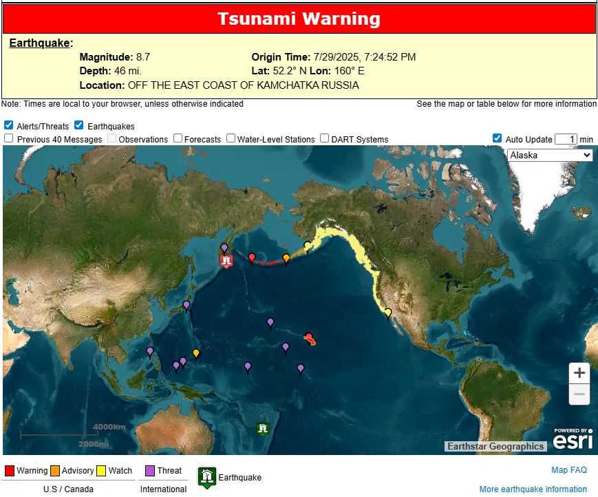 Understanding Earthquake Tsunami Warnings: A Vital Safety Measure – CFS ...