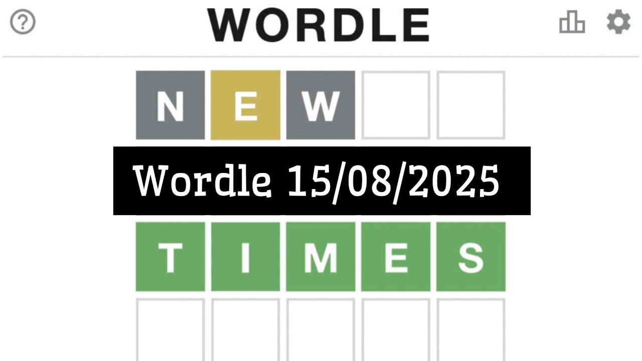 Wordle Puzzle Solution for 15 August 2025 – CFS News