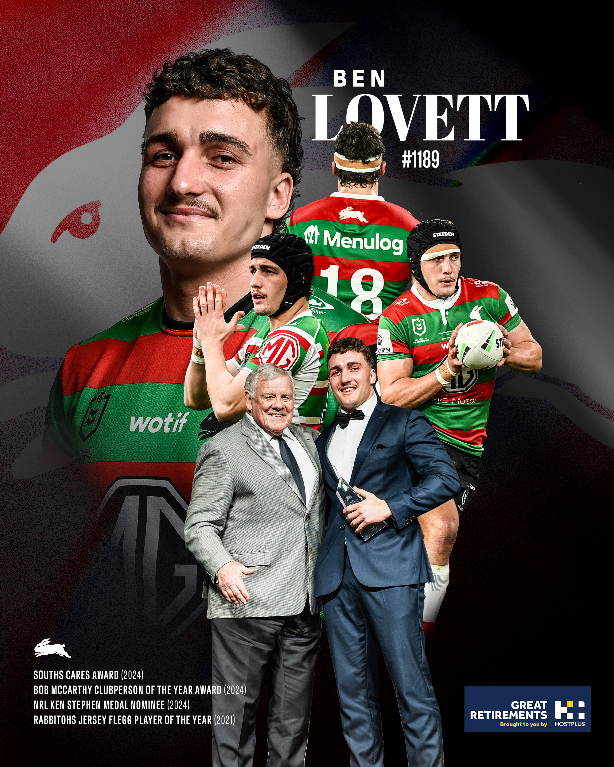 Young Rabbitohs Forward Ben Lovett Forces Early Retirement Due to ...